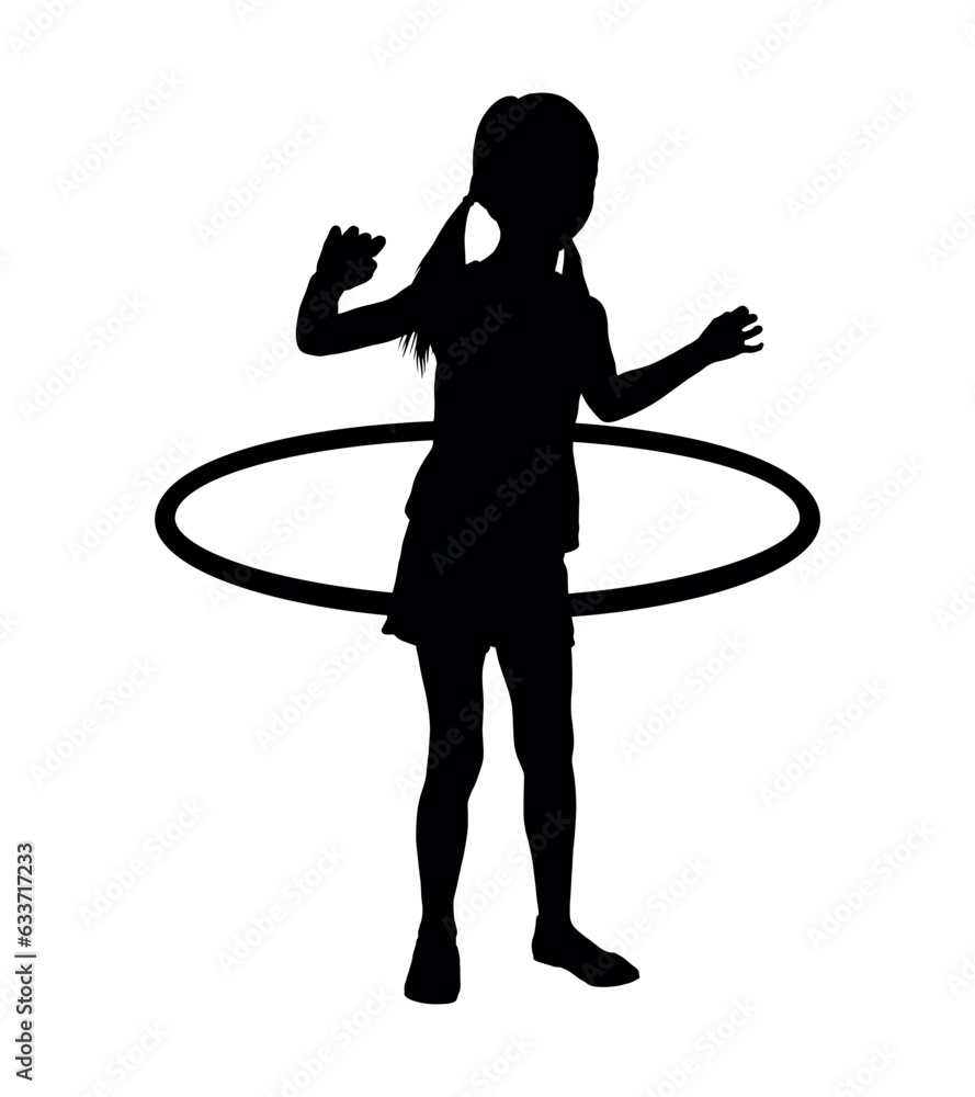 Hula Hoop Kids Silhouette