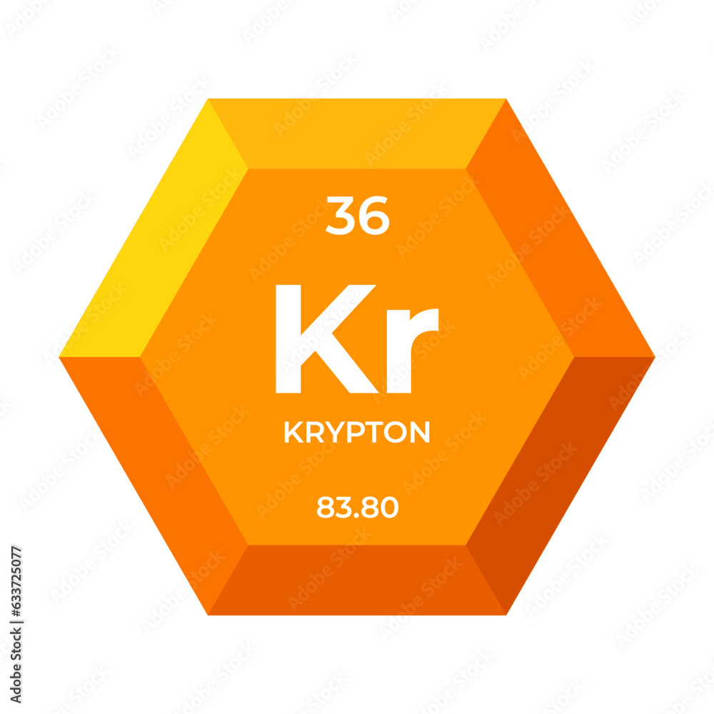 Krypton Is Chemical Element Number 36 Of The Noble Gas Group Icon Of krypton-is-chemical-element-number-36-of-the-noble-gas-group-icon-of