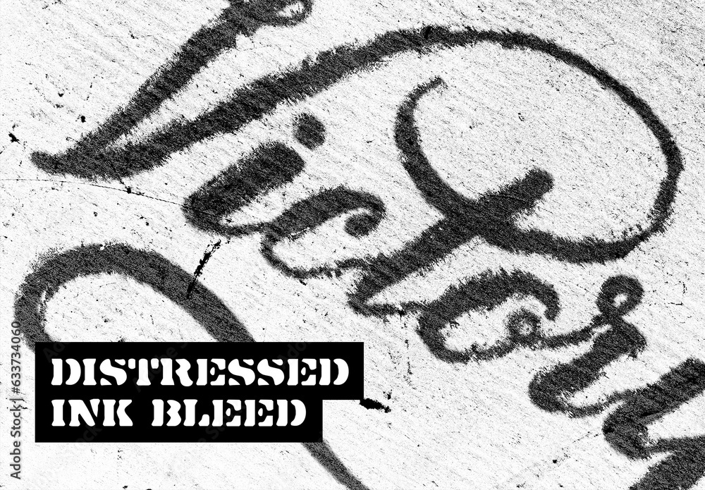 Ink Bleed Mockup Stock Template | Adobe Stock