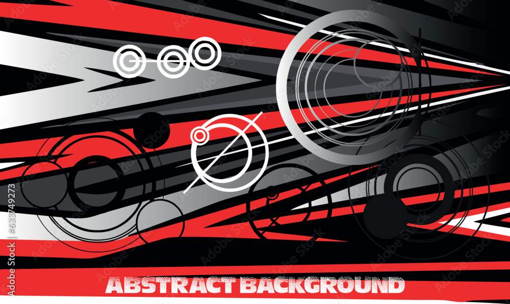 Abstract graphic line racing background kit vector design for vehicle ...