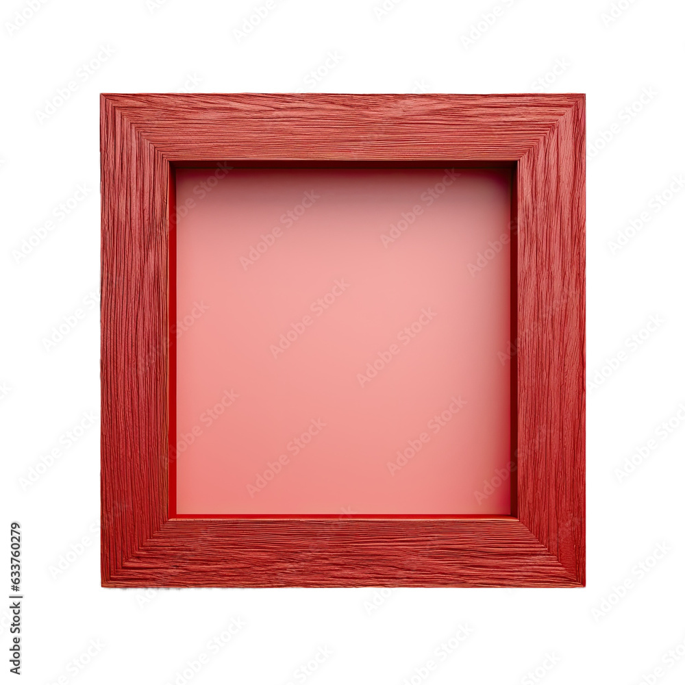 Red wooden square brackets with a wood grain texture and beveled edge ...