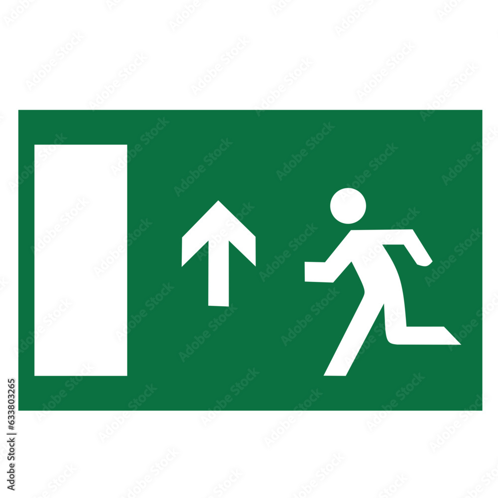 Enter Exit Sign Stock Vector | Adobe Stock