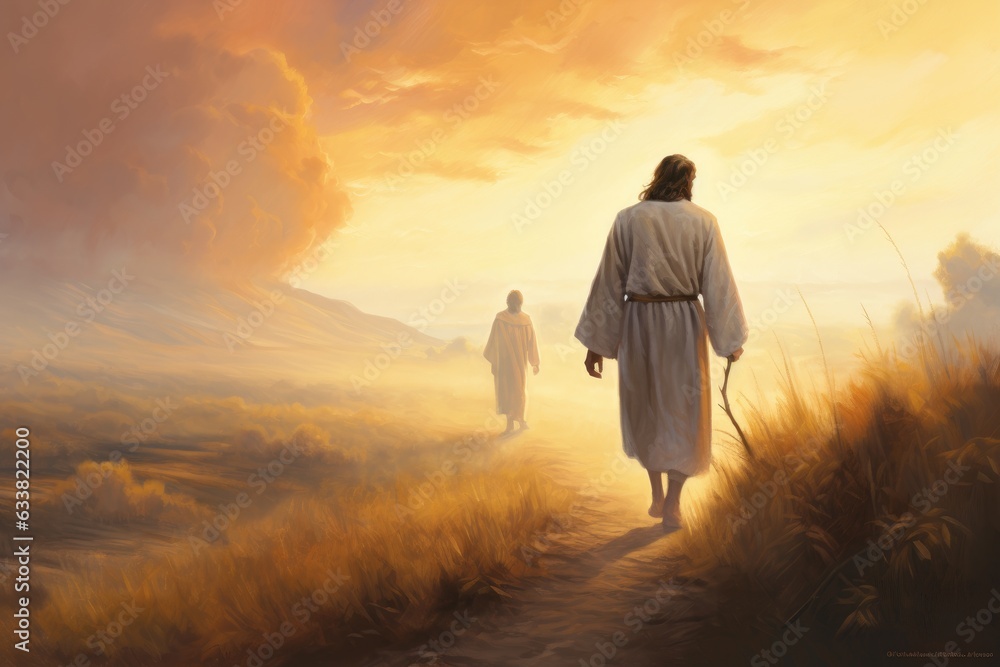 Homecoming Embrace: Distant Figure Approaching Welcoming Presence ...