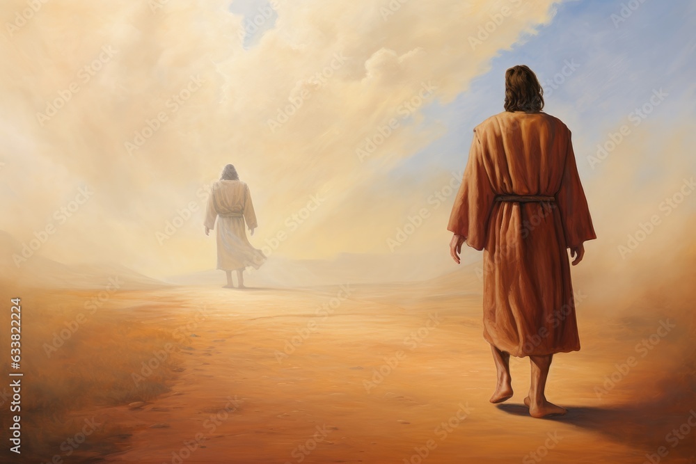 Return of Grace: Distant Persona Walking Toward the Outstretched Arms ...