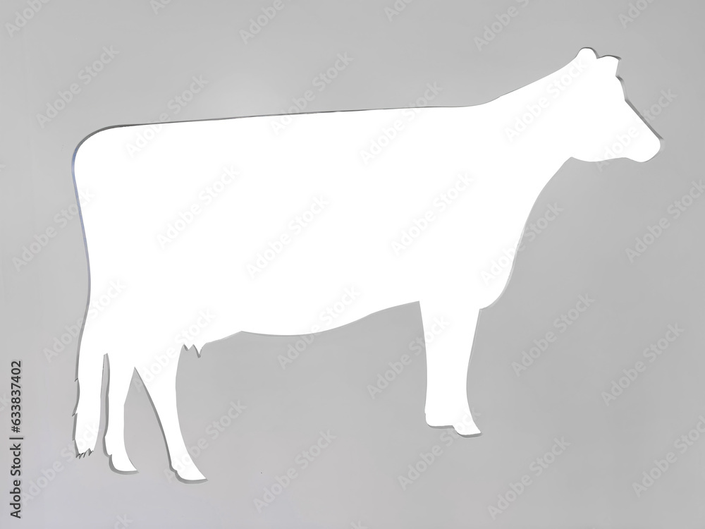 Poster Silueta vazia de uma vaca leiteira. – Wall Art | UkPosters