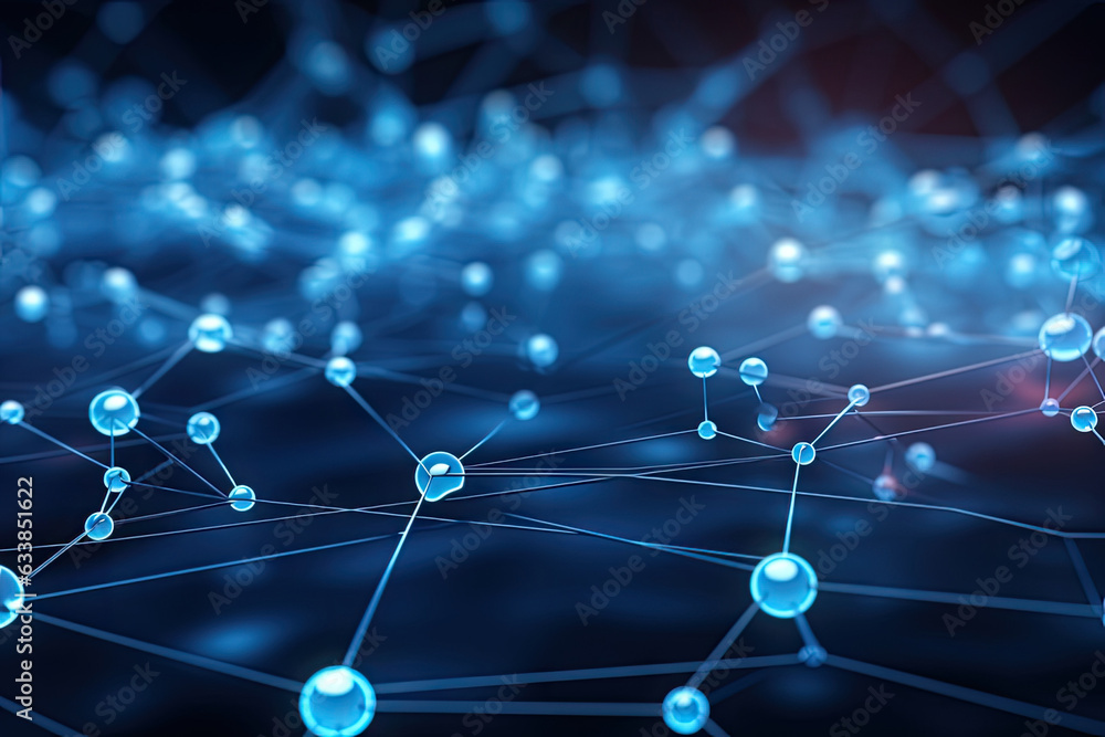 Abstract background of artificial Intelligence technology, machine ...