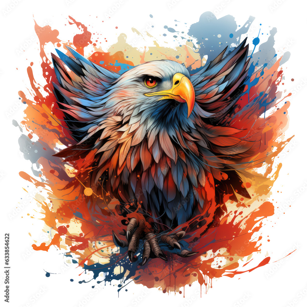 An enigmatic Amerikan Eagle T-Shirt Design with the eagle portrayed as ...