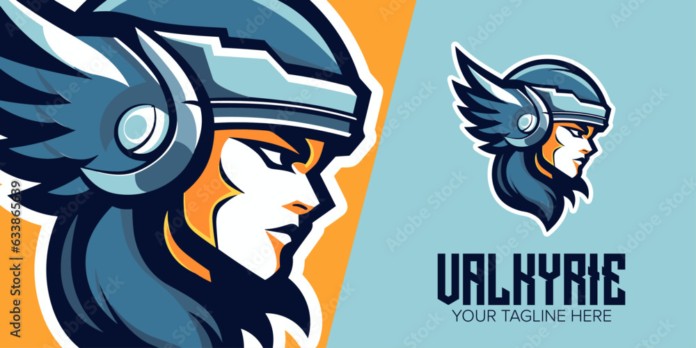 Elevate Your Team's Look: Valkyrie Mascot Logo Design with Modern ...