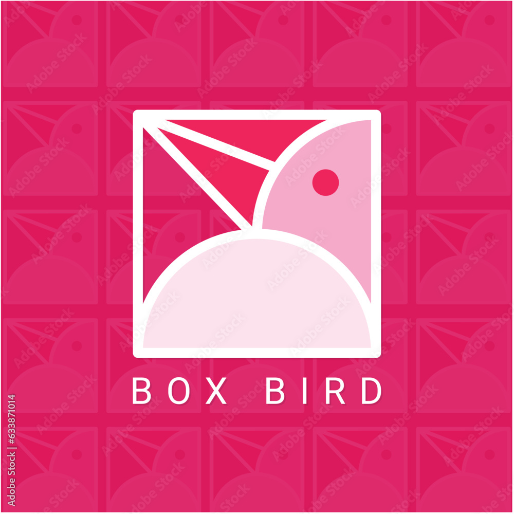 Box bird Logo concept, Logo design about Bird on a white background ...