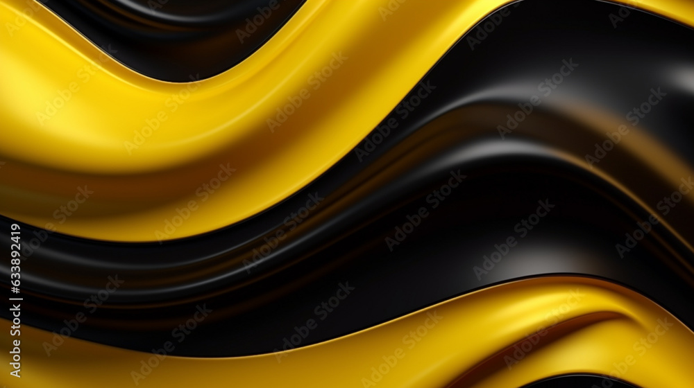 Abstract black and yellow metal background/ wallpaper. Stock ...