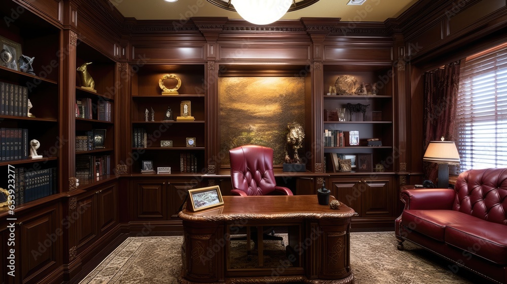 Inspiring office interior design Traditional style Executive office ...