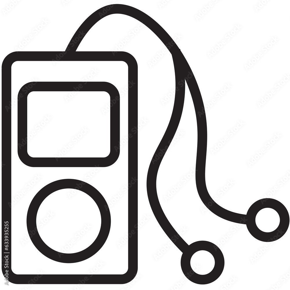 Digital png illustration of ipod symbol on transparent background Stock ...