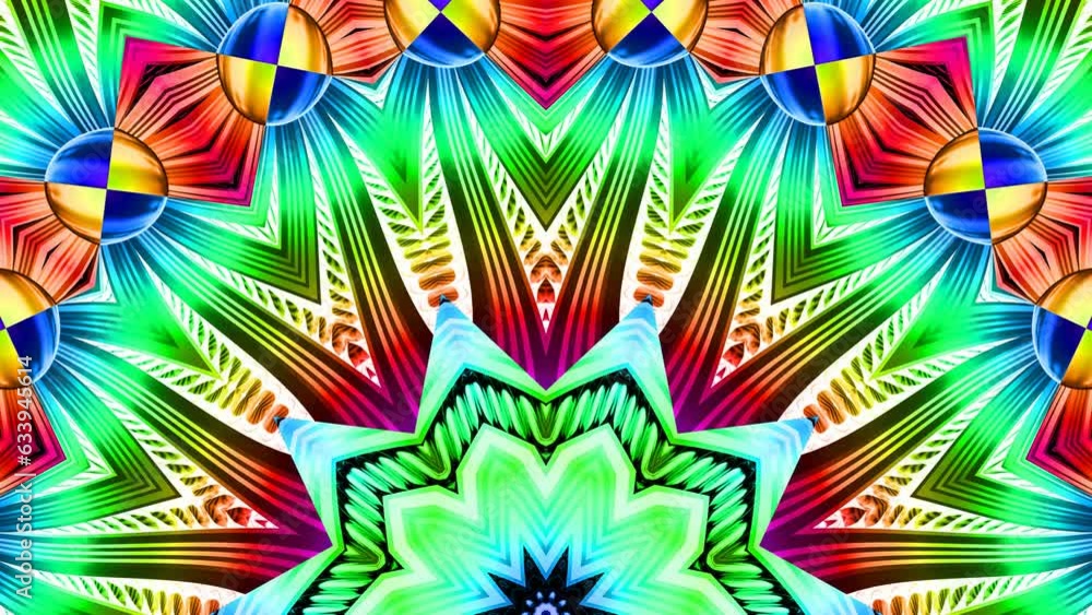 Iridescent fabulous background changing colors, shapes. Rainbow ...