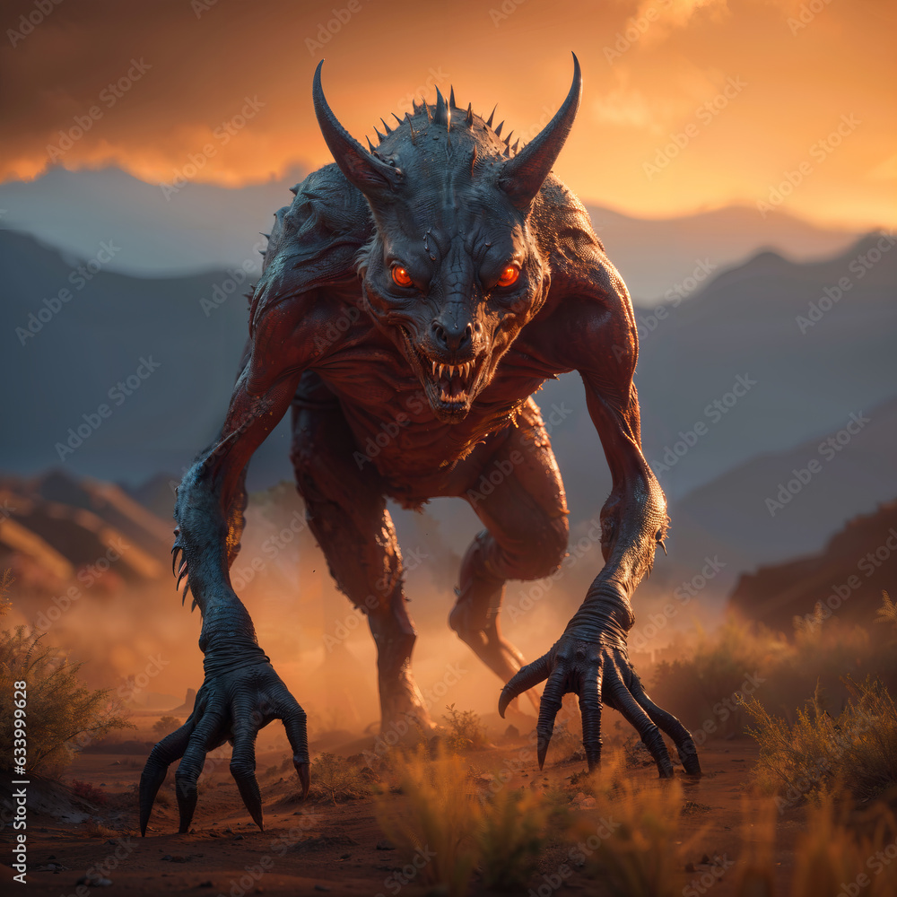 Chupacabra: The Hairless Cryptid of Latin America with Fiery Red Eyes ...