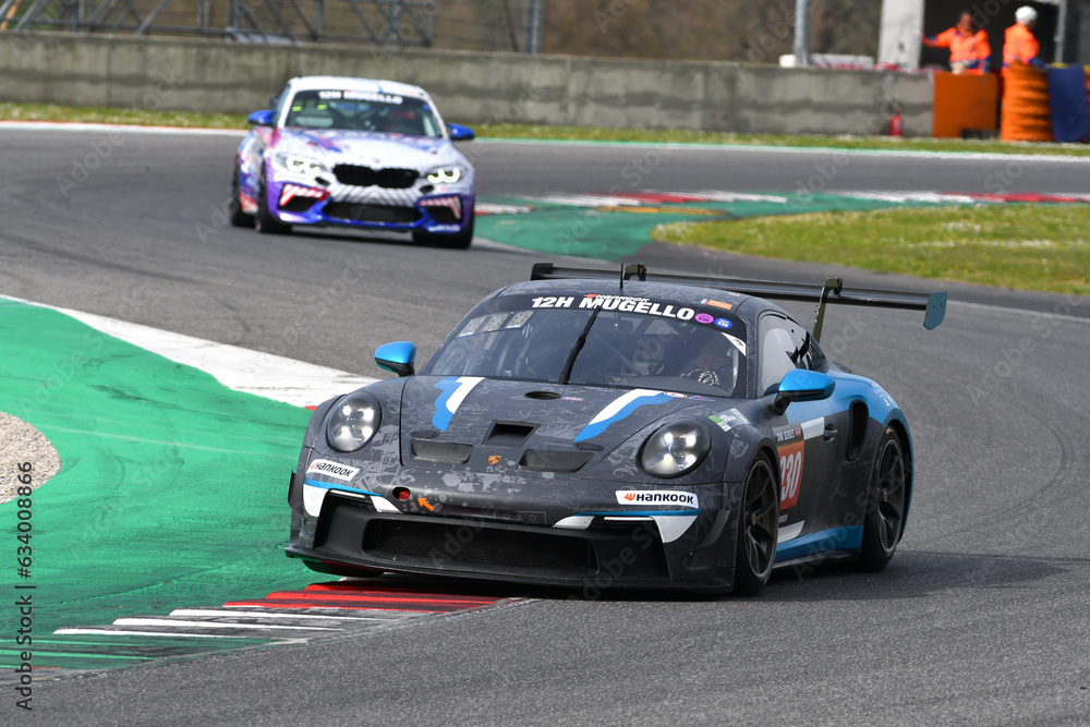 Scarperia, 23 March 2023: Porsche 911 GT3 Cup 992 of Team HRT ...