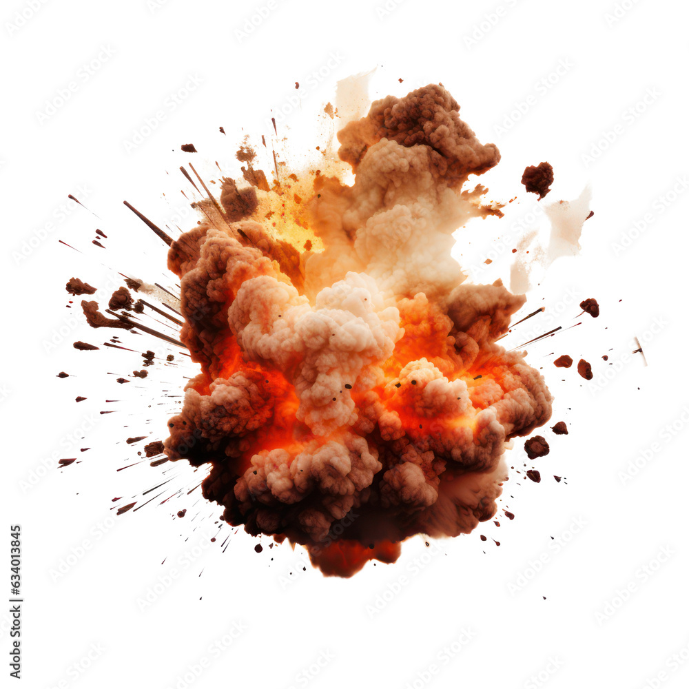 explosion isolated on transparent background png. Stock Illustration ...