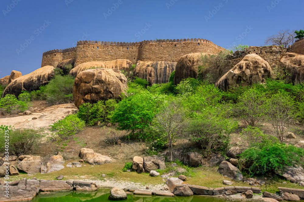The Thirumayam Fort locally known as Oomayan Kottai is a 40-acre wide ...