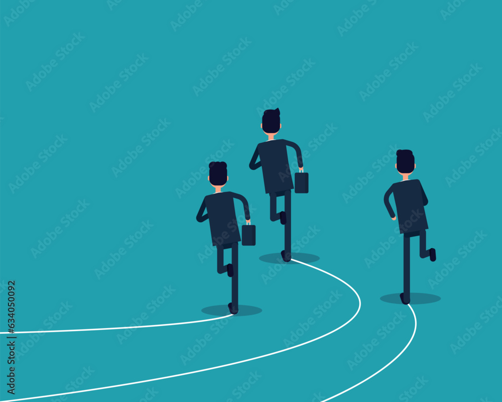 Business competition environment. Competitive advantage concept, Vector ...