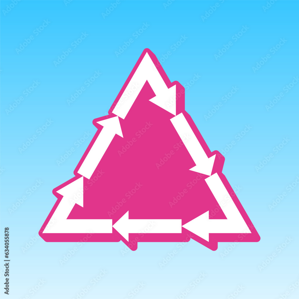 Plastic recycling symbol PVC 3 , Plastic recycling code PVC 3. Cerise ...