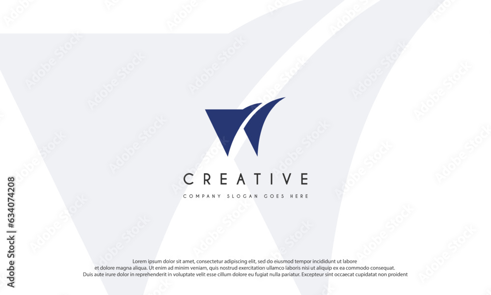 letter W dental clinic tooth logo design vector illustration. Dental ...