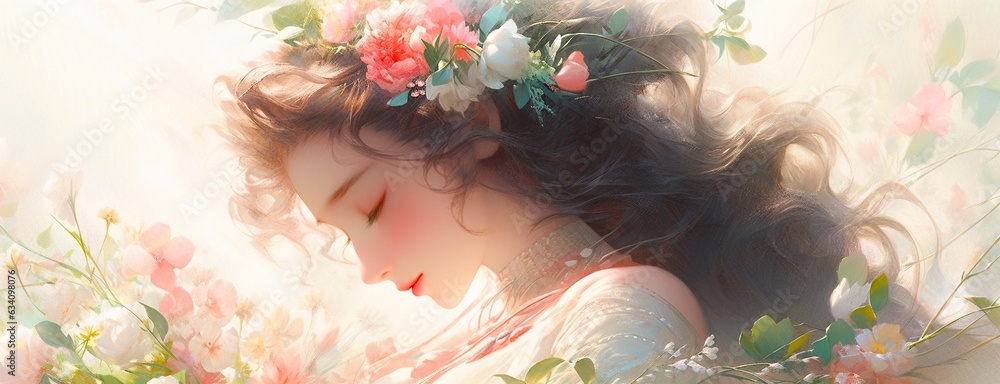 Persephone from Greek Mythology. Stock Illustration | Adobe Stock
