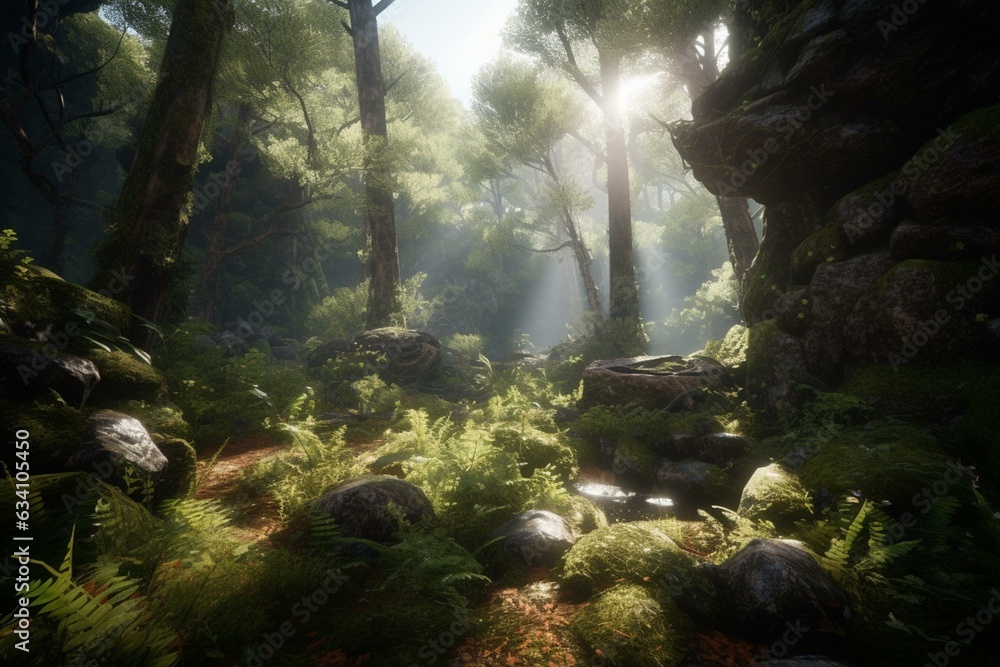 Unreal Engine 5's hyper-realistic forests and sparkling particles ...
