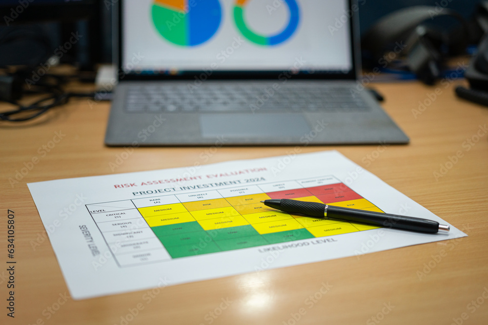 A project investment 2024 risk assessment table which is seperated as ...