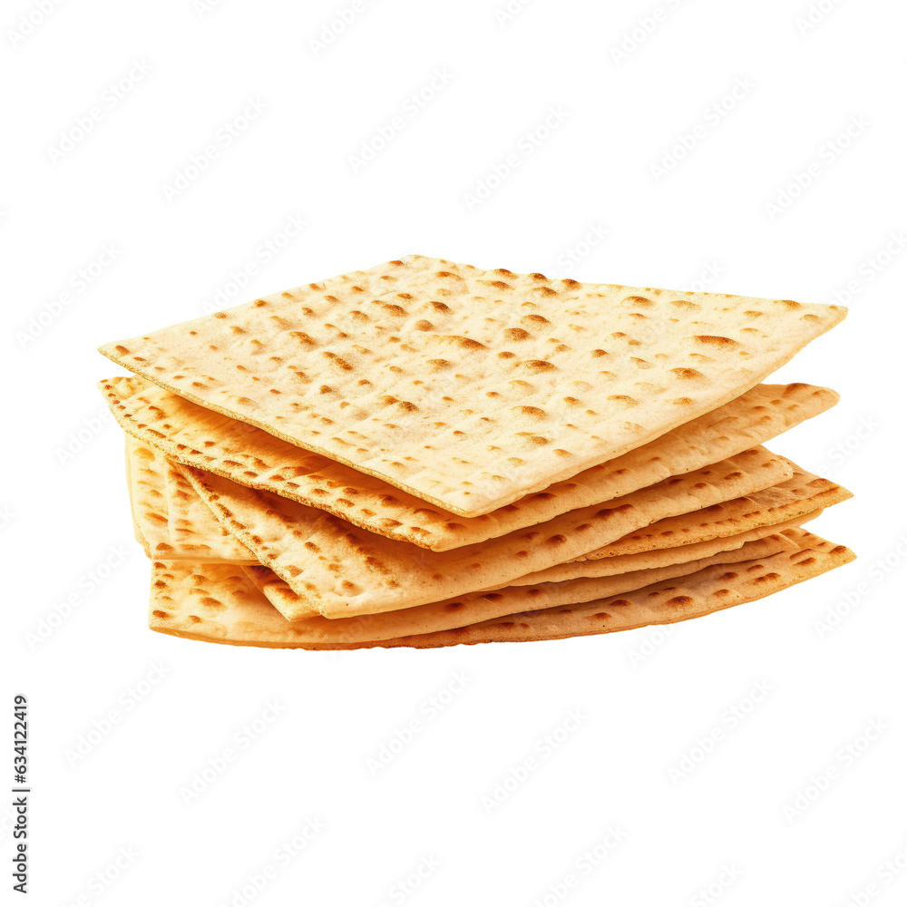 Matzah unleavened bread for Passover isolated on transparent background ...