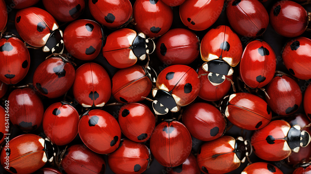 knolling, Ladybug (Coccinellidae): A knolling arrangement of ladybugs ...