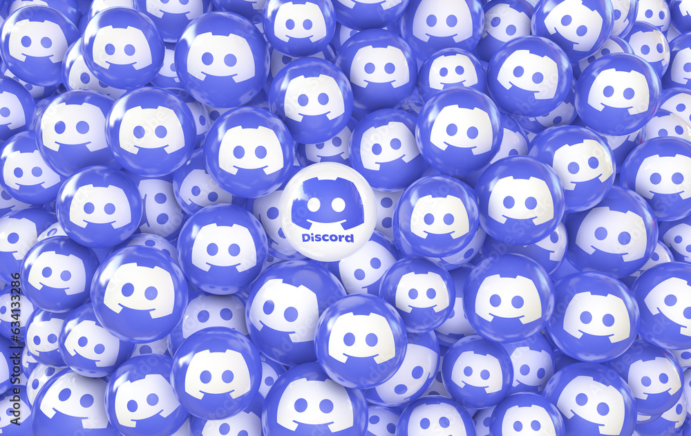 discord, Social Media Logos - (3D Rendering) Stock Photo | Adobe Stock