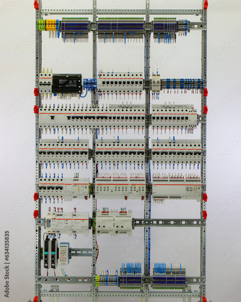 Electrical switchboard. Socket groups on ABB DS201 difautomats, ABB ...