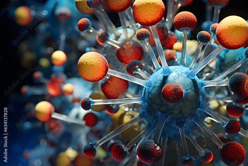 electron microscopic structure of hydrogen atom. Stock Illustration ...