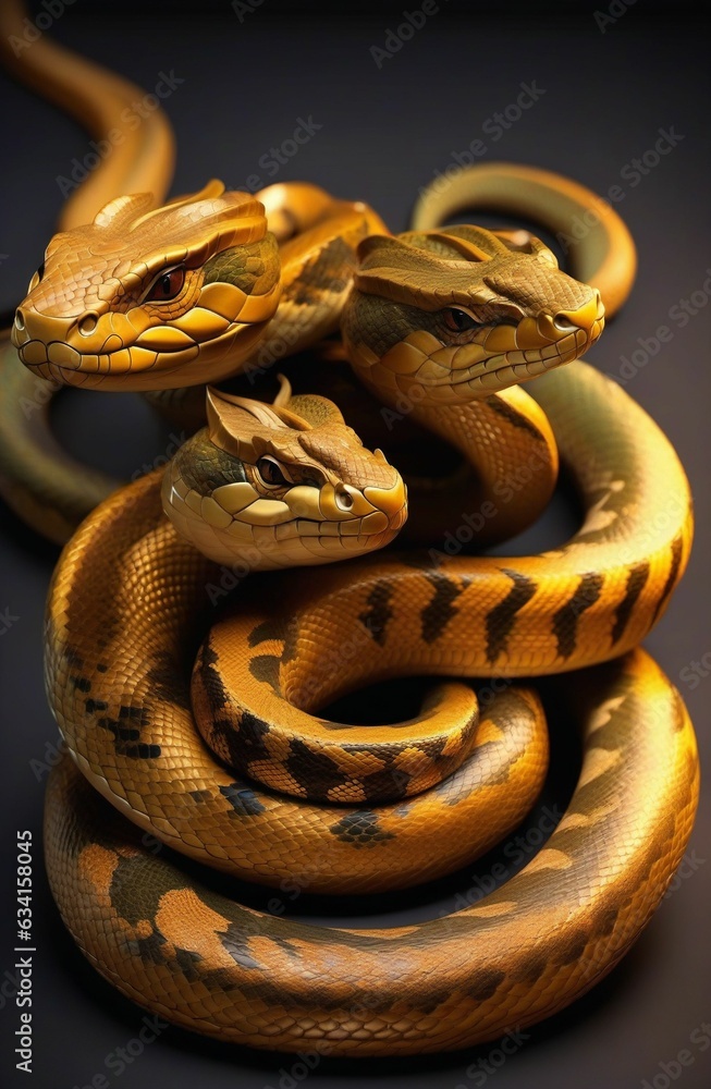 Naga - A serpent-like creature that is often depicted with the head of ...