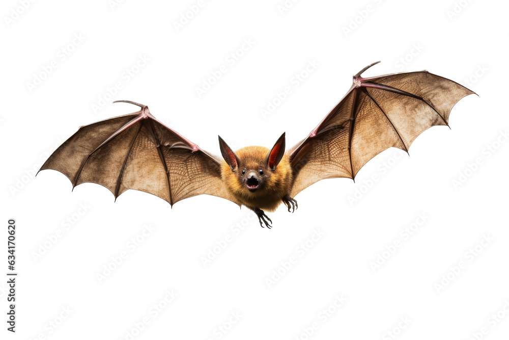 Bat vampire flying in the air with wings isolated on clear png ...