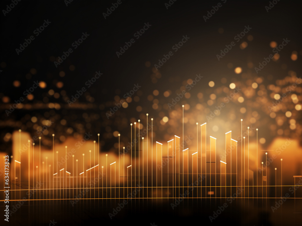 Gold digital background, blending wallpaper, technologies, and modern ...