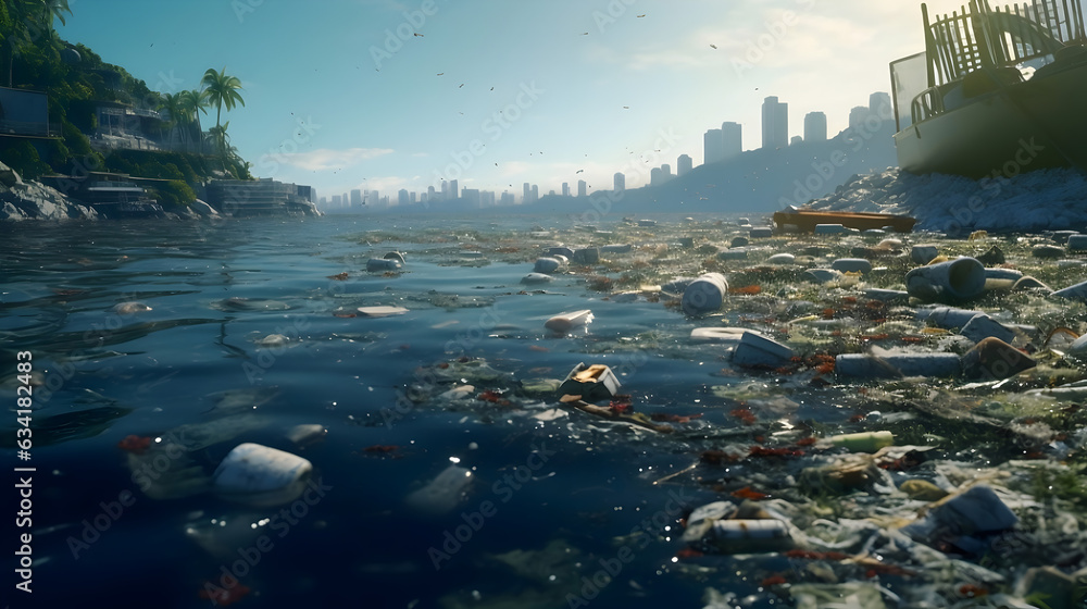 Tackling Plastic Pollution in the Ocean: Challenges and Solutions Stock ...