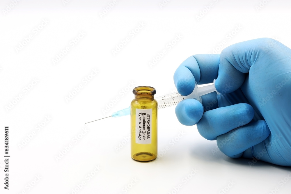 Botulinum toxin type A (BTXA) for intradermal injection. Space for text ...