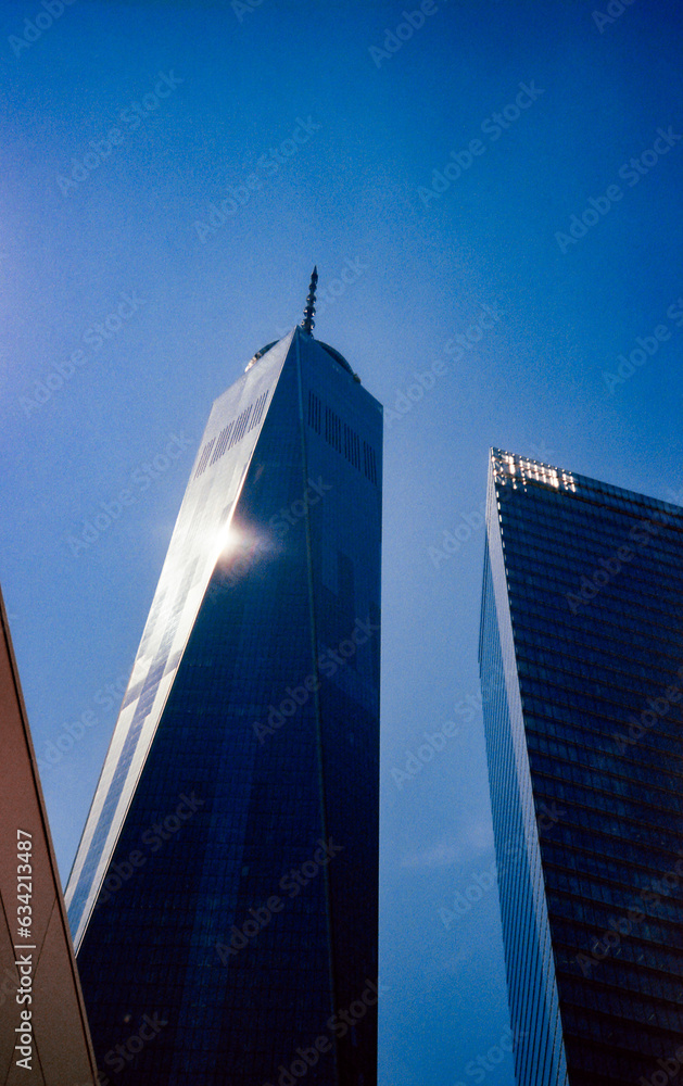 Freedom Tower in World Trade Center New York City in summer Stock Photo ...