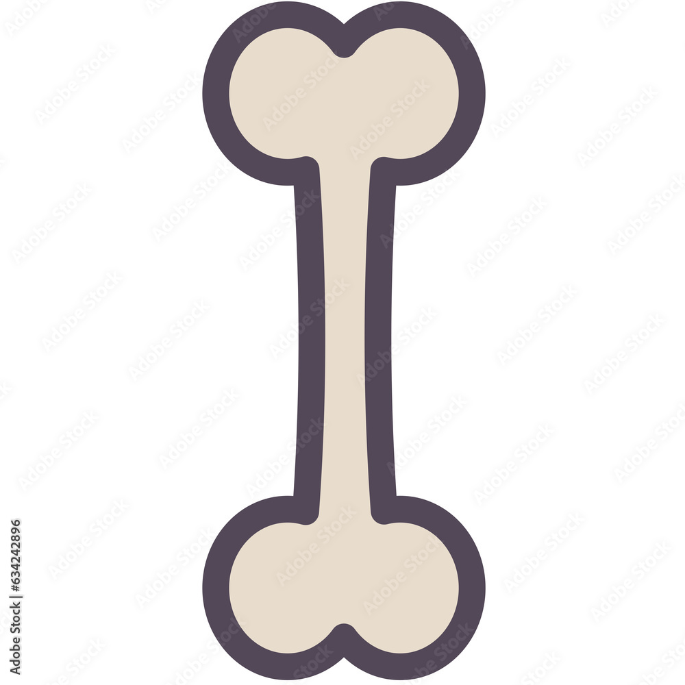Digital png illustration of bone on transparent background Stock ...