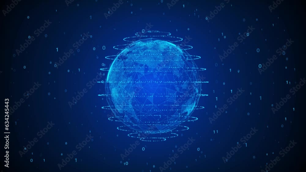 Global encrypted cybersecurity network data cyber security cloud computing IOT AI technology ...