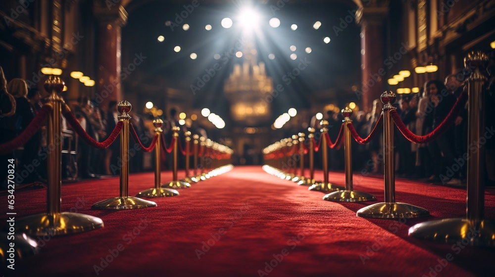 Spotlight Anticipation: Empty Red Carpet Awaits Arrival of Famous Star ...