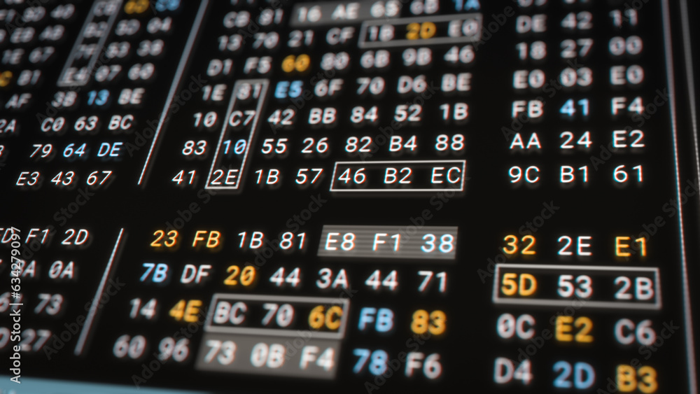 Computer memory code encryption technology for high security. Big Data ...