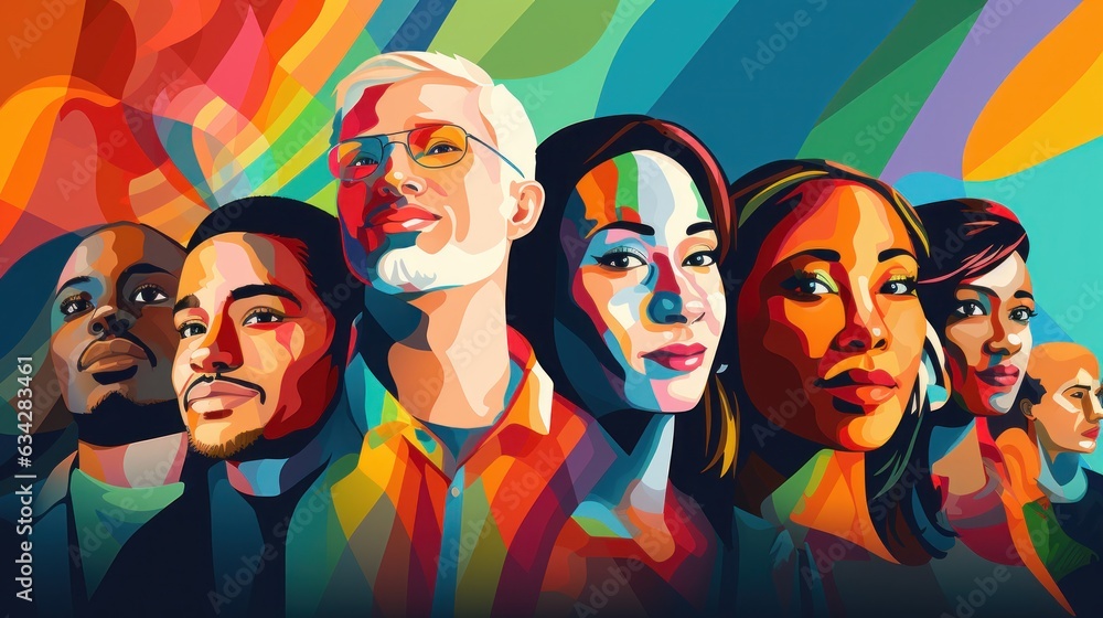 Diversity and inclusion poster. Diversity, equity and inclusion concept ...