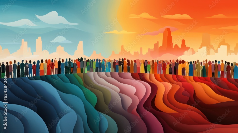 Diversity and inclusion poster. Diversity, equity and inclusion concept ...