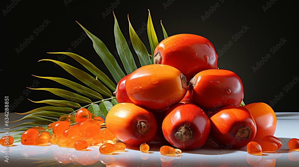 Oil palm fruit drupe, tree nectar for food and cosmetic industry ...