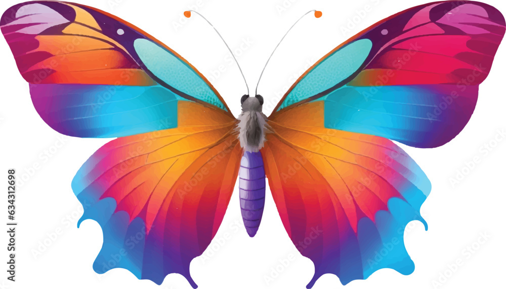 Realistic butterfly vector image illustrator design art with high ...