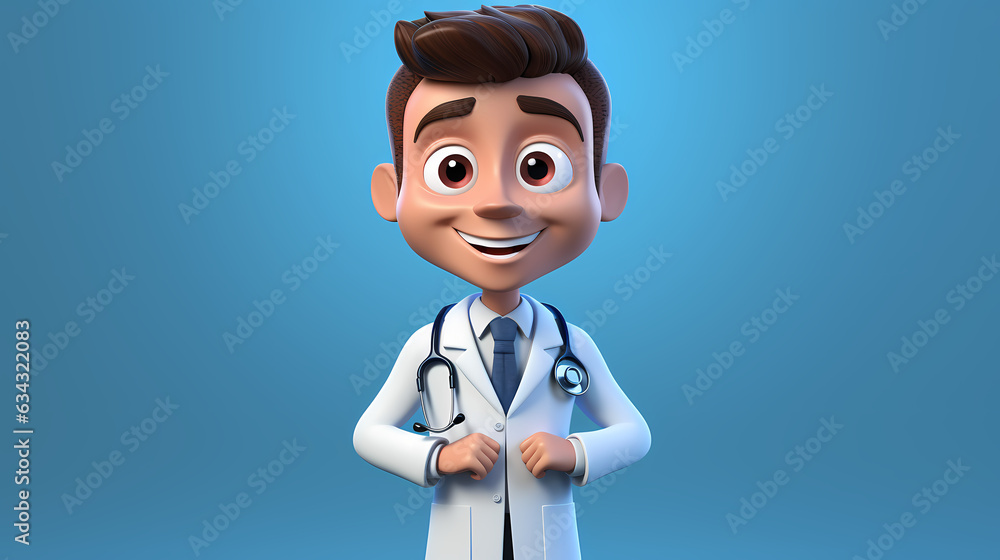 Doctor, Nurse, Medical team, Cartoon character, holding medical card ...