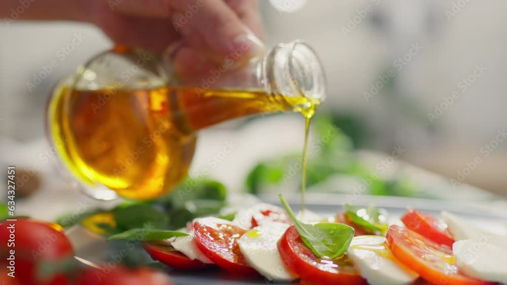 Mozzarella, Young mother having fun preparing Italian toast in the ...