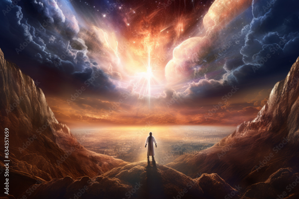 Genesis, in the beginning God created the heaven and the earth Stock ...