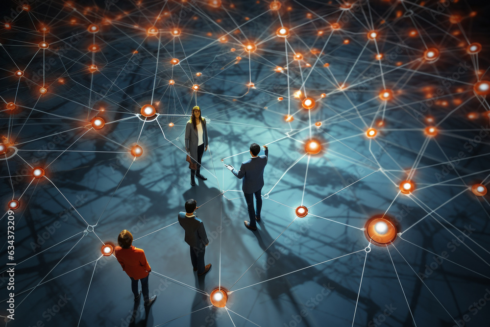 Connected Networks: Visualizing the Power of People Networking. Ai ...